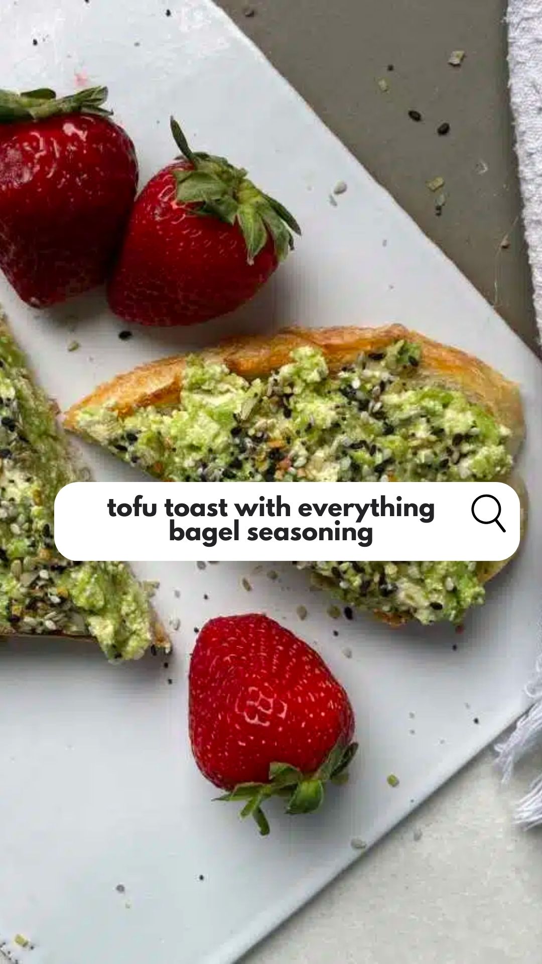 Tofu Toast With Everything Bagel Seasoning - The Heart Dietitian