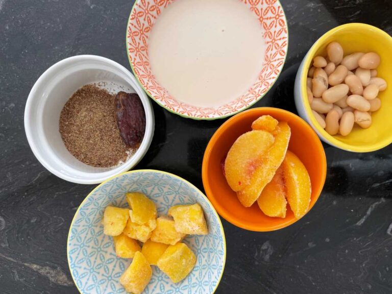 White Bean Smoothie With Tropical Flavors - The Heart Dietitian