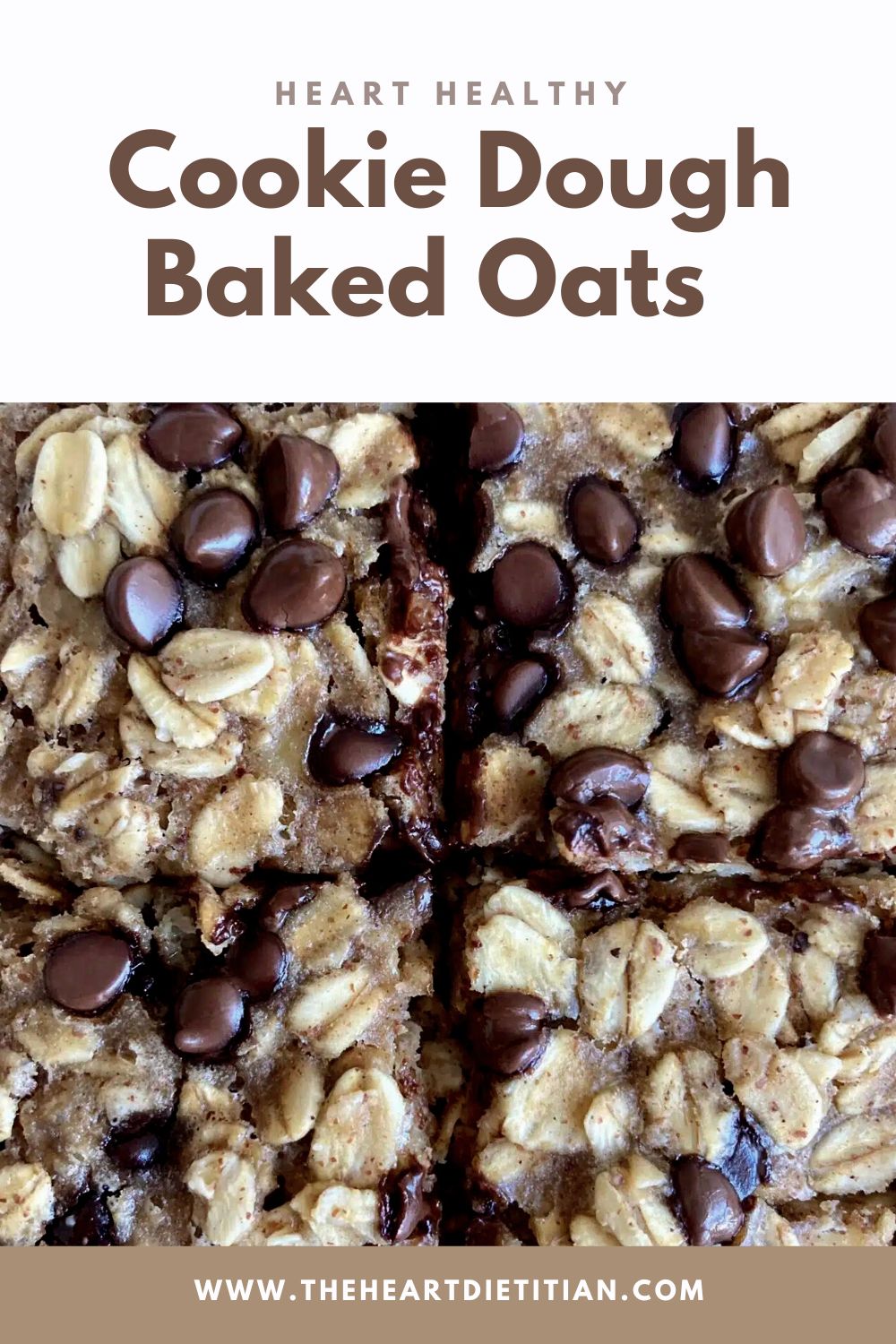 Cookie Dough Baked Oats - The Heart Dietitian